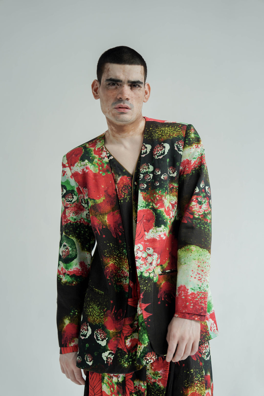 Red Florid Jacket/Overlay – Bhawa Design Studio